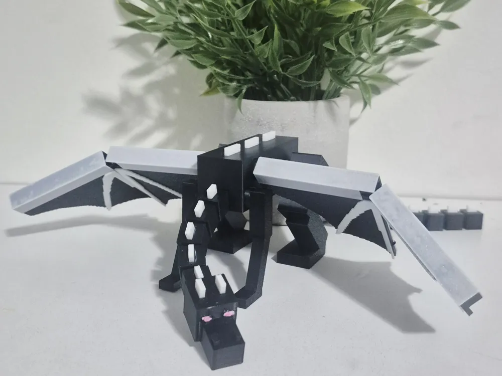 Minecraft Ender dragon articulated - Free 3D Print Model - MakerWorld