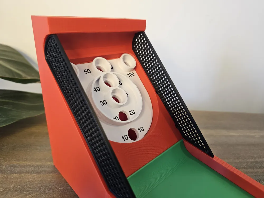 Aim & Shoot - Mini Arcade Ball Game - Free 3D Print Model - MakerWorld