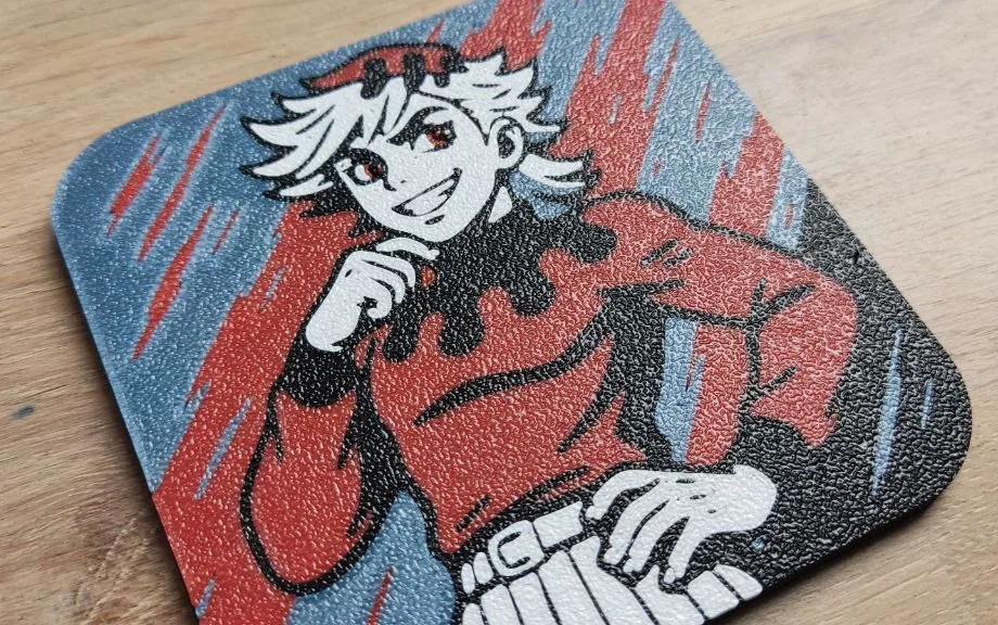 Doma - Demon Slayer - Detailled Coaster - 4 colors by Vinz MakerWorld ...