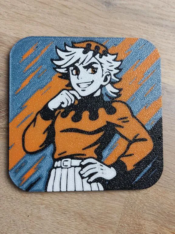 Doma - Demon Slayer - Detailled Coaster - 4 colors by Vinz MakerWorld ...