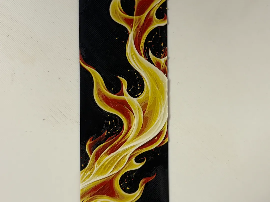 Flame Bookmark - Free 3D Print Model - MakerWorld