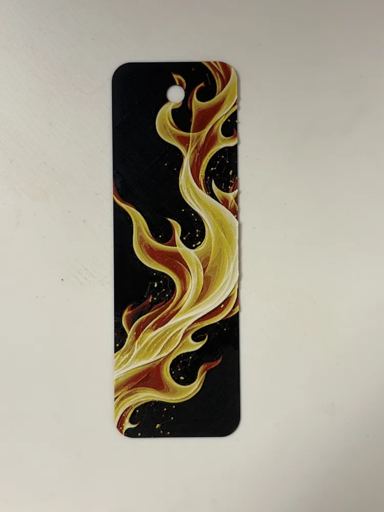 Flame Bookmark - Free 3D Print Model - MakerWorld