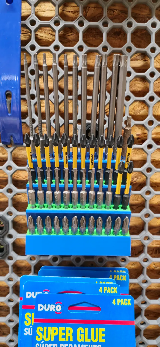 Multiboard Bit Holder with printable Bit Sleeves Remixed by BlurryReptile - MakerWorld