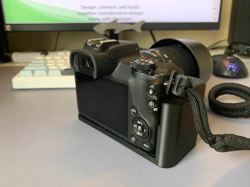 Canon R50 or R100 Grip Extender - Free 3D Print Model - MakerWorld