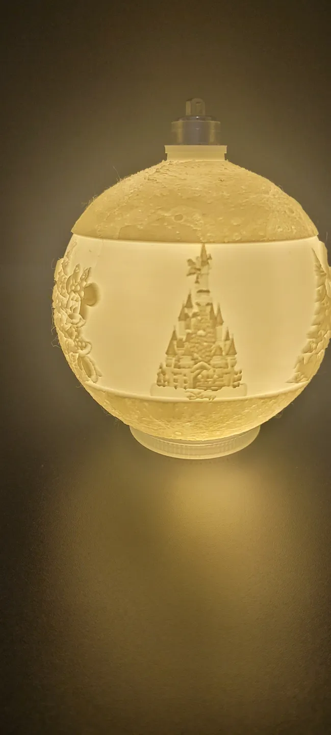 Disney Christmas Lithophane ornament by Galactic Creations 3D - MakerWorld
