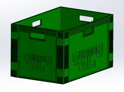 Tuborg 6 pack beer can box by thorg1205 - MakerWorld