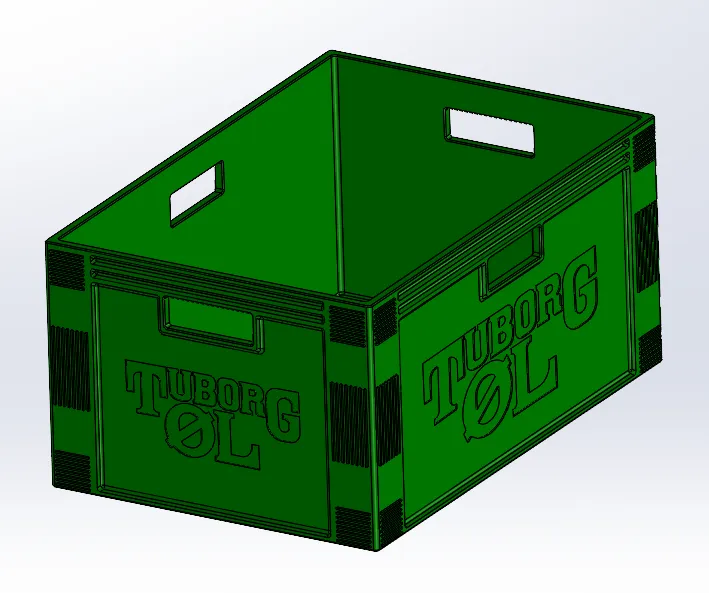 Tuborg 6 pack beer can box by thorg1205 - MakerWorld
