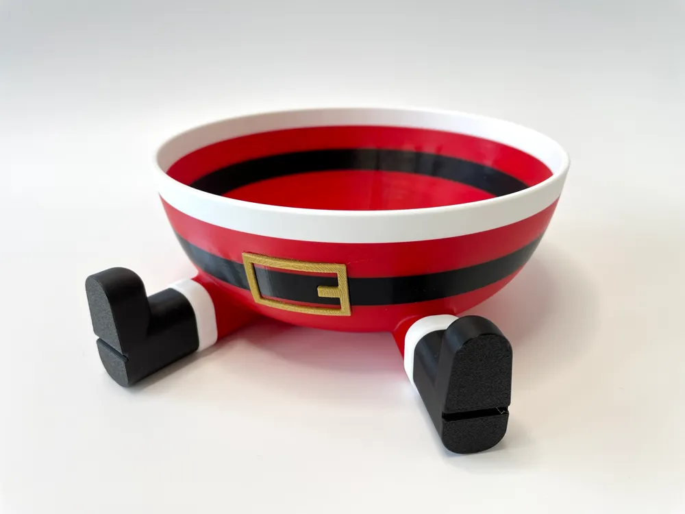 Christmas Santa Bowl by mirabatek - MakerWorld