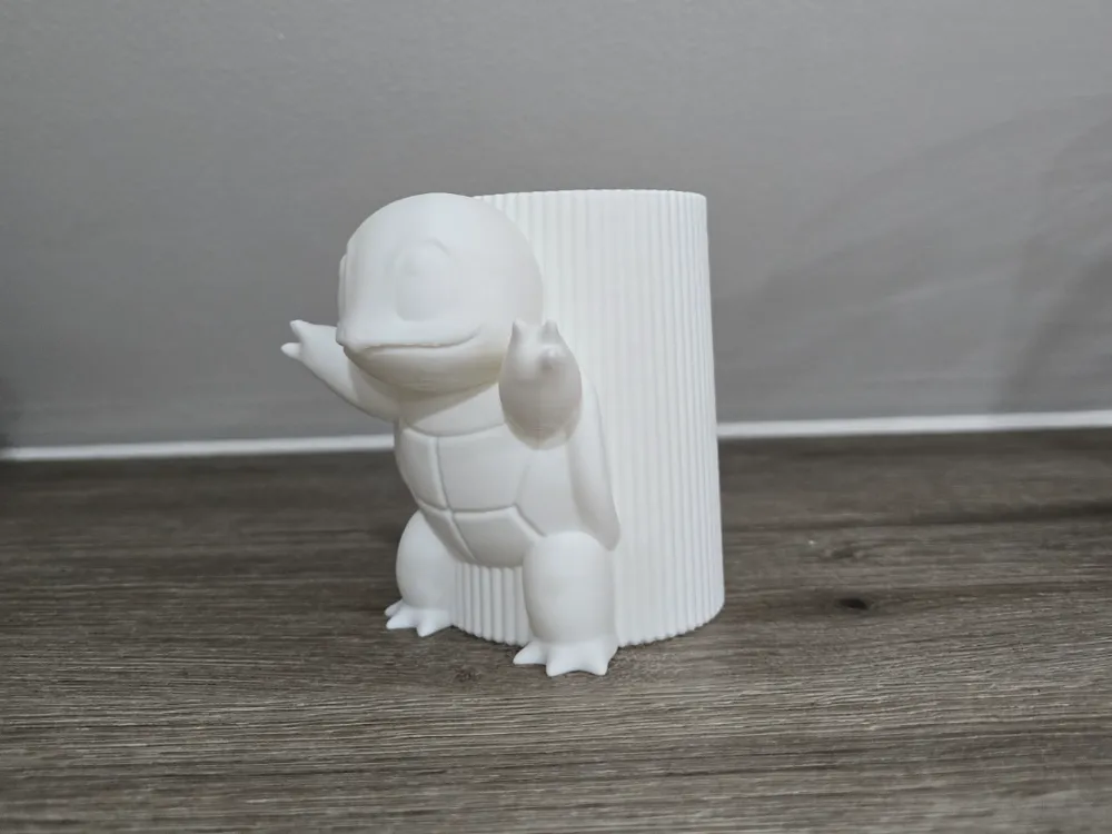 Pokemon Squirtle pens holder / cup - Free 3D Print Model - MakerWorld