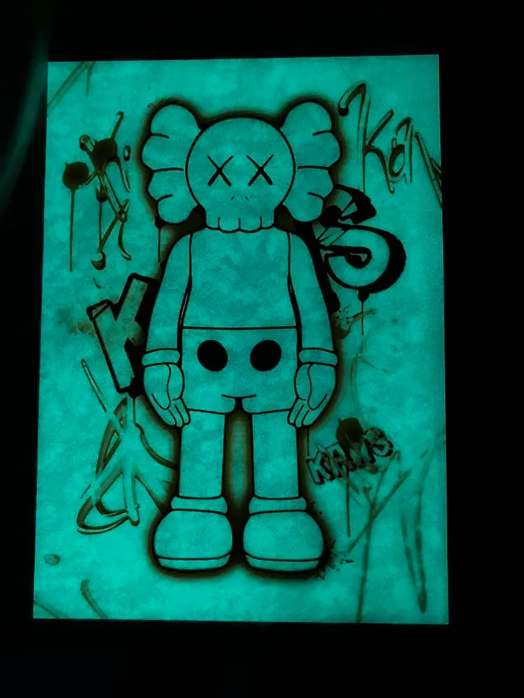 Neon Kaws (HueForge print) by Houston713Texan - MakerWorld