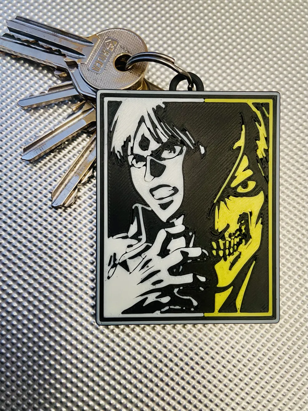 Eren Yeager keychain, Attack on Titan - Free 3D Print Model - MakerWorld
