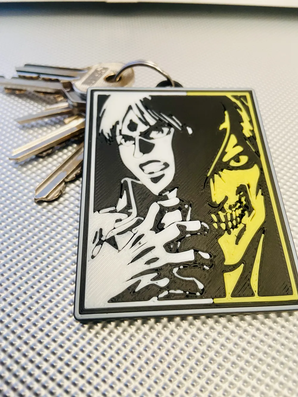 Eren Yeager keychain, Attack on Titan - Free 3D Print Model - MakerWorld