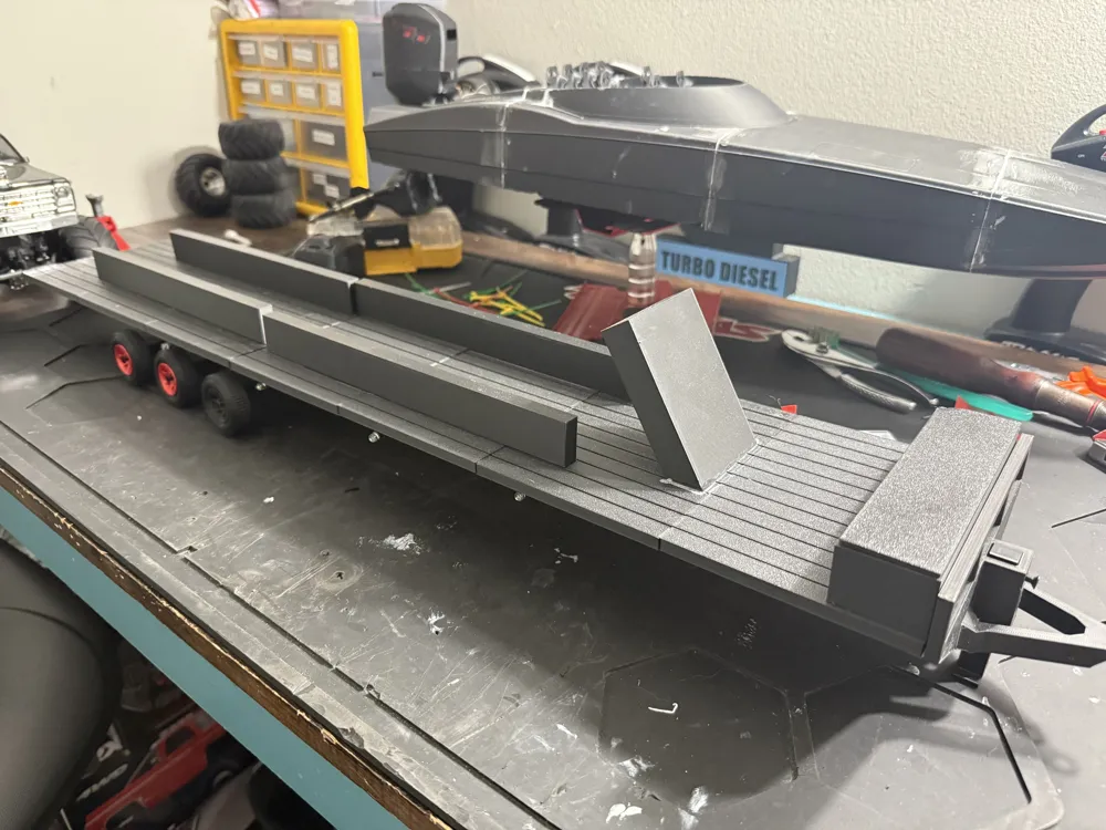 Catamaran RC Boat trailer - Free 3D Print Model - MakerWorld