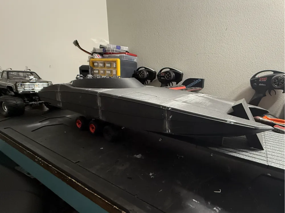 Catamaran RC Boat trailer - Free 3D Print Model - MakerWorld