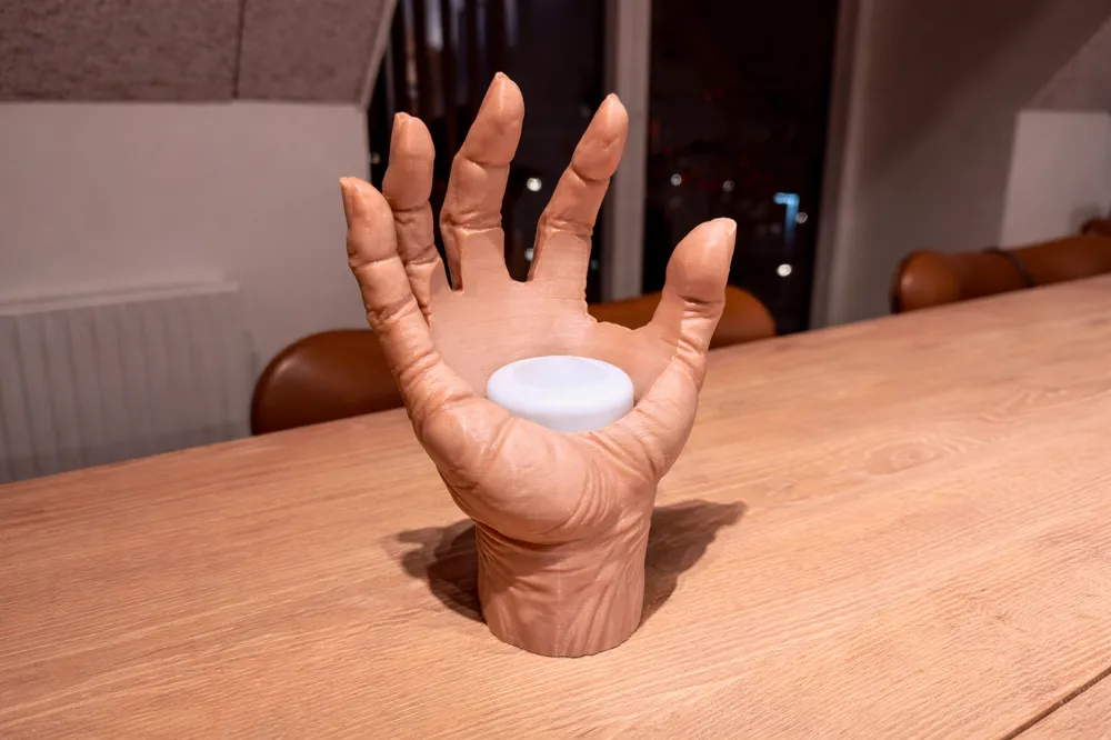 Sorcerers Hand - LED Orb Lamp - Free 3D Print Model - MakerWorld