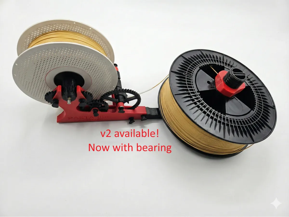 3-5KG spool size PASTA lite Donor Spinner (remix) - Free 3D Print Model ...