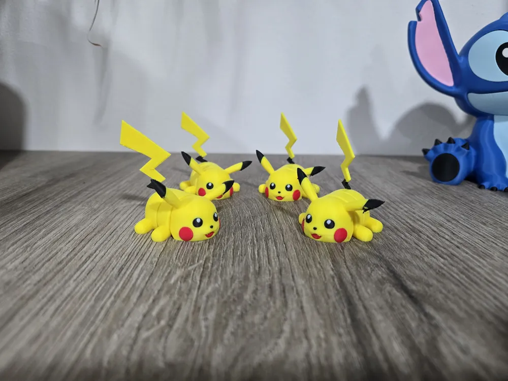 Flexi Pikachu & Chaveiro - Modelo gratuito para impressão 3D - MakerWorld