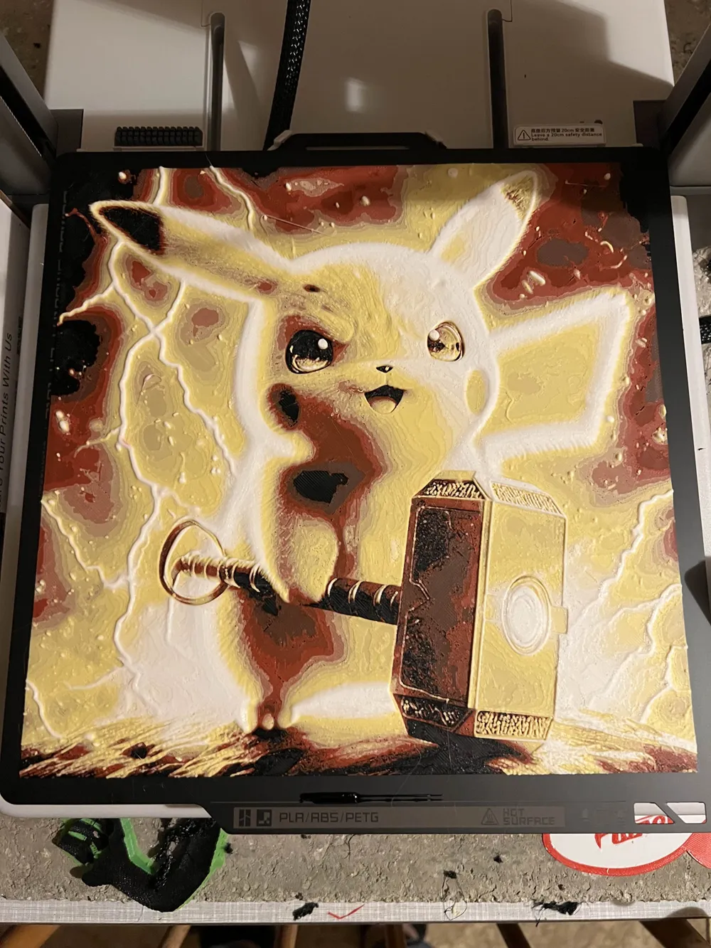 Pikachu holding Mjölnir (modified Hueforge) by HyperspacePotato ...