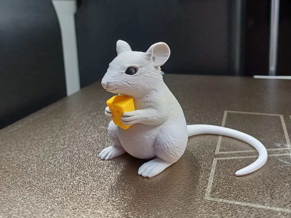 Cheese Thief Mouse - Free 3D Print Model - MakerWorld