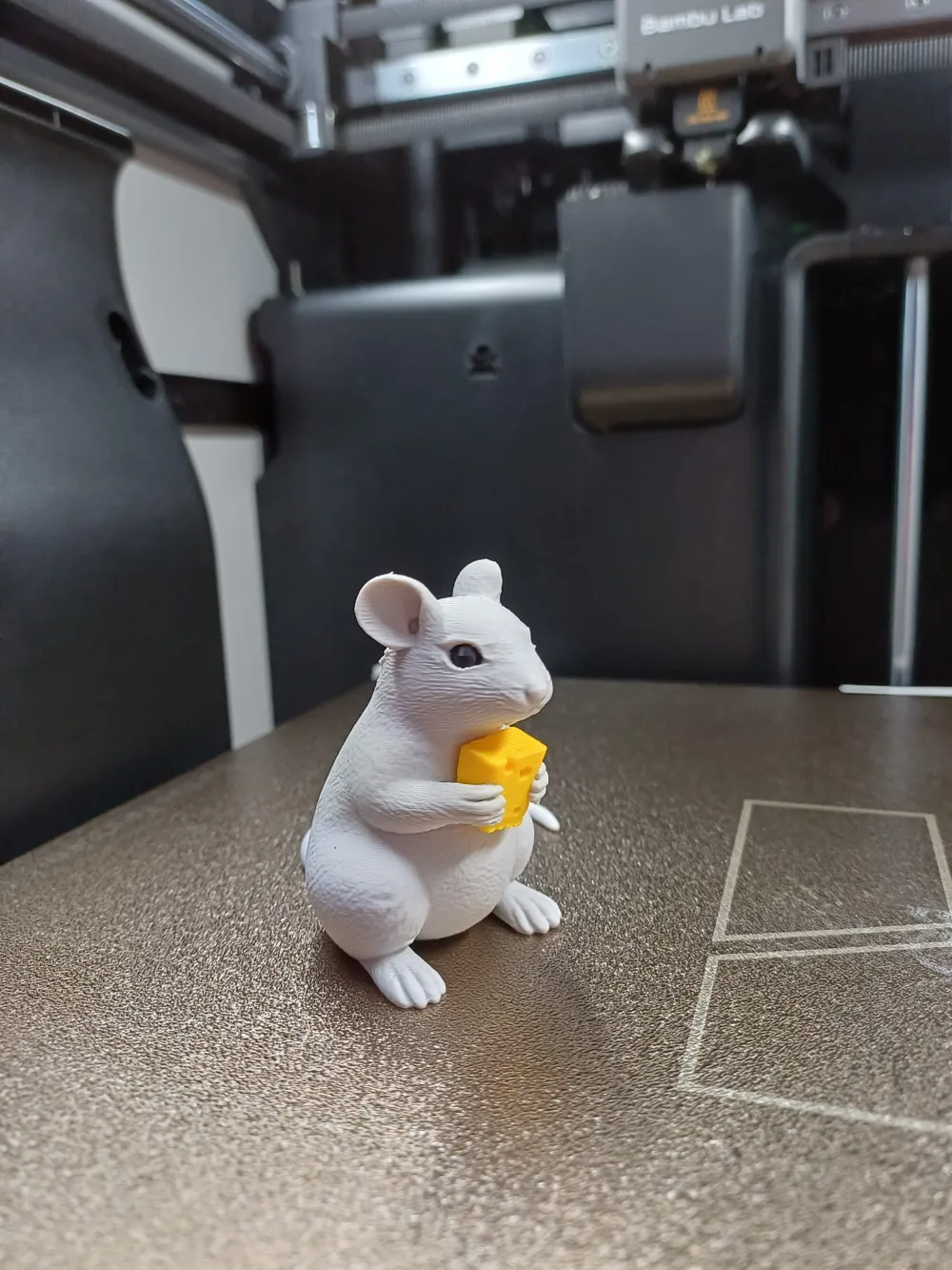 Cheese Thief Mouse - Free 3D Print Model - MakerWorld