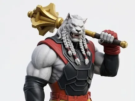 Battle Beast (Thokk) - Invincible - Free 3D Print Model - MakerWorld