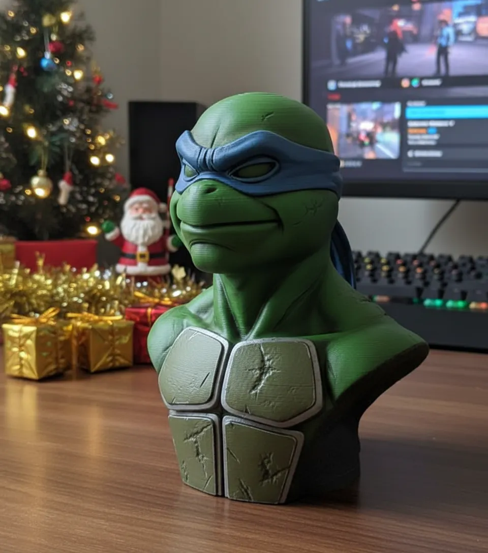 TMNT Bust 4 in 1 - Free 3D Print Model - MakerWorld