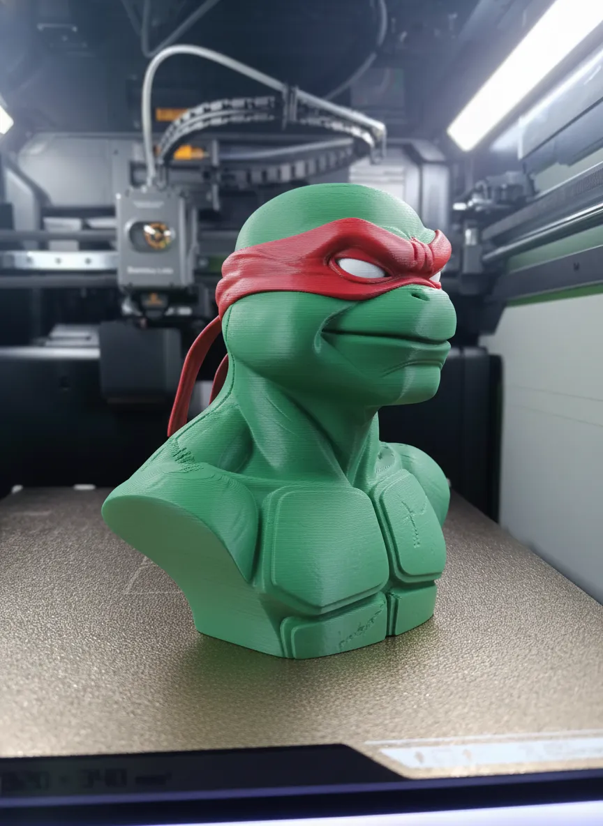 TMNT Bust 4 in 1 - Free 3D Print Model - MakerWorld