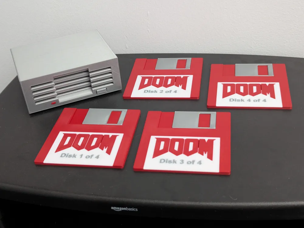 Doom: 4 Floppy Disk Coaster Set by DelPrints MakerWorld: Download Free ...