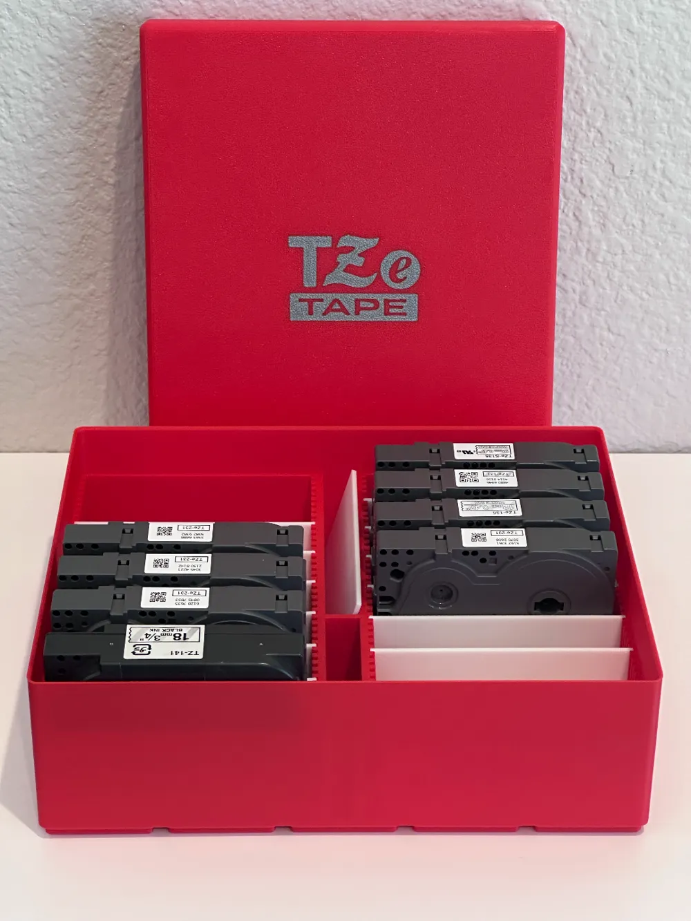 Brother P-Touch Large TZe Tape Gridfinity Box by FatCat MakerWorld ...