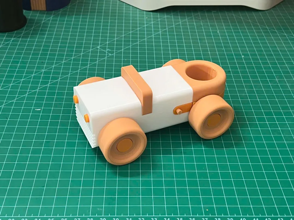 Rubber Band Car - Free 3D Print Model - MakerWorld