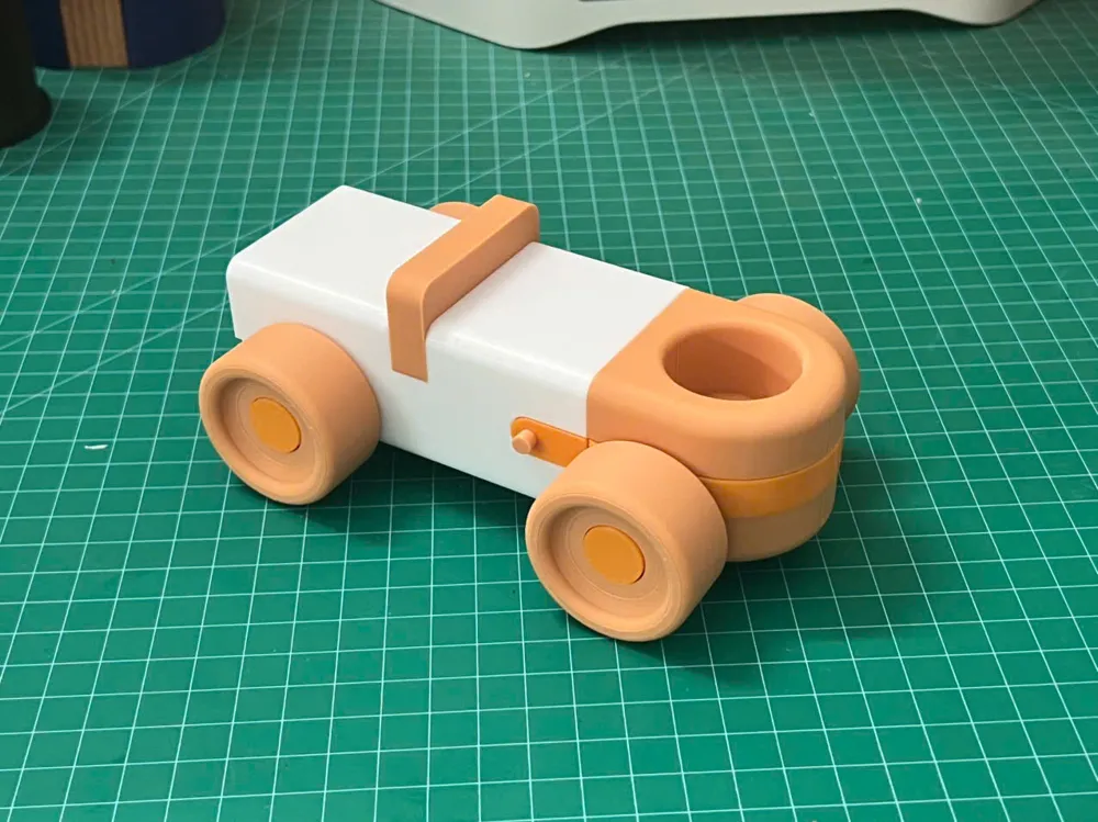 Rubber Band Car - Free 3D Print Model - MakerWorld