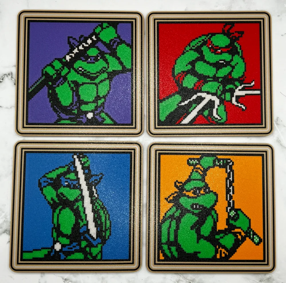 Teenage Mutant Ninja Turtles Arcade Coasters - TMNT Selection Screen ...