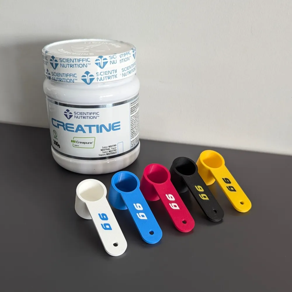 Creatine Scoop | Measuring Scoops for 3-10 Grams by custom3dmodels ...