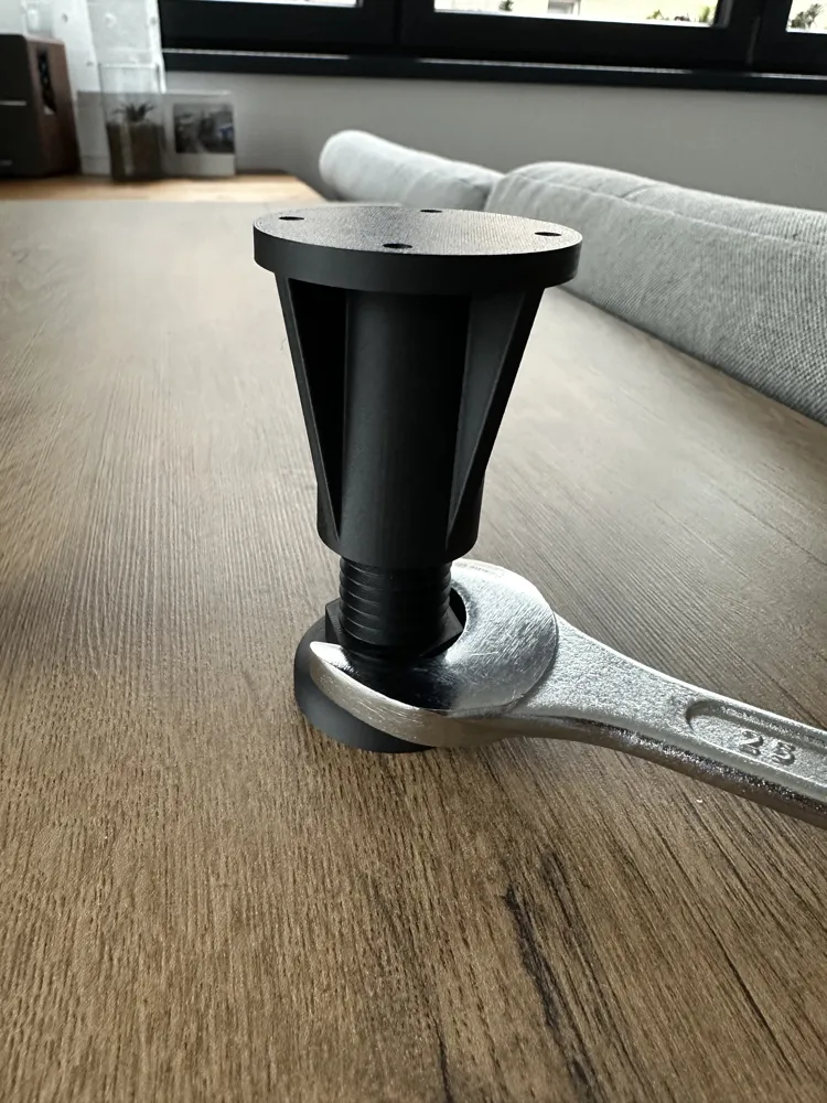 Height adjustable leg with wrench adjust - Free 3D Print Model - MakerWorld