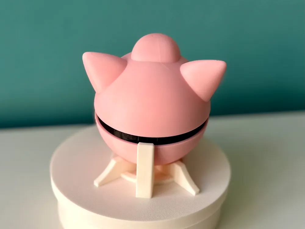Jigglypuff Ball - Pokemon - Pokeball Functional - Free 3D Print Model ...