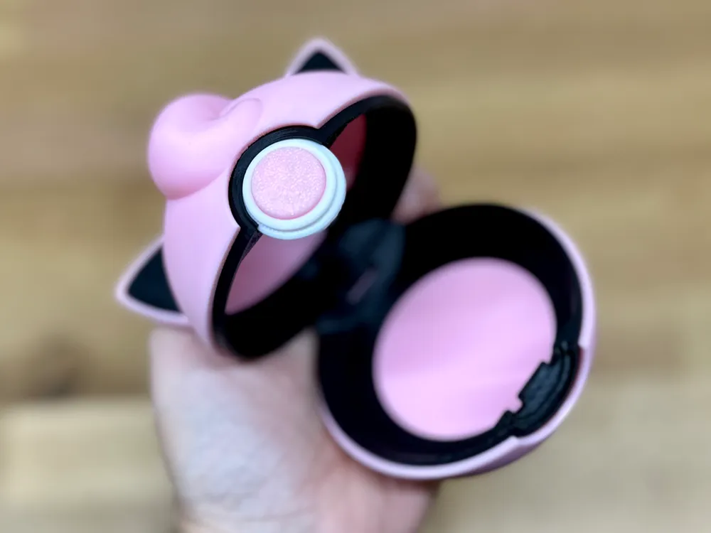Jigglypuff Ball - Pokemon - Pokeball Functional - Free 3D Print Model ...