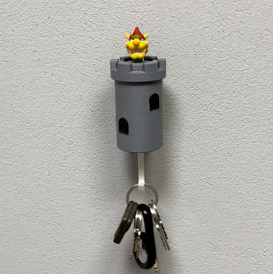 Bowser Super Mario Wall Keychain - Free 3D Print Model - MakerWorld
