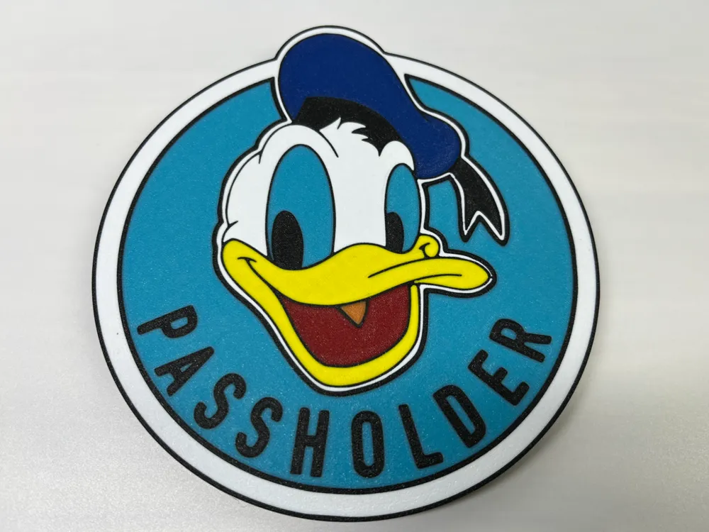 Donald Duck Annual Passholder Sign! 7 colors! by mike.pasquariello ...