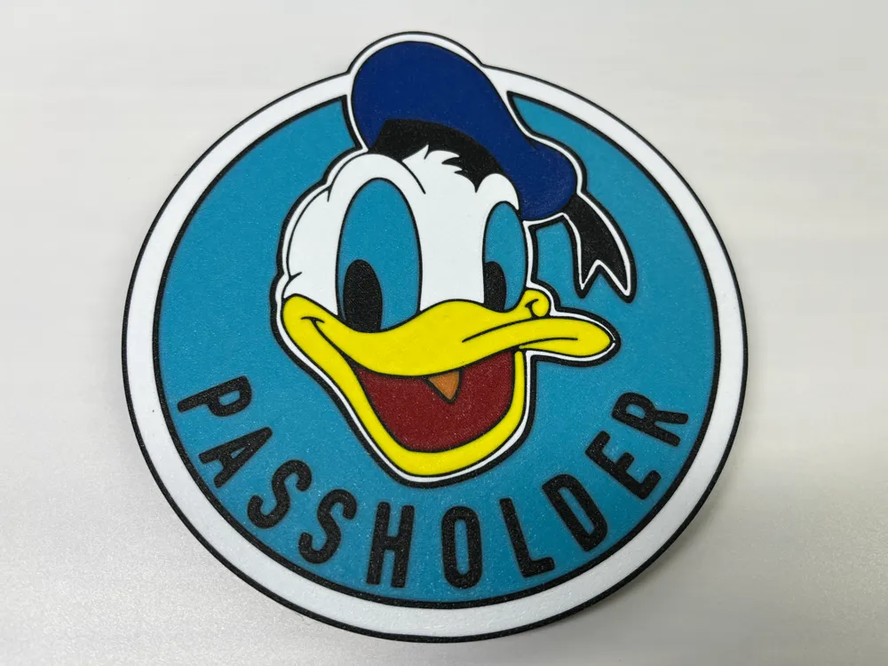 Donald Duck Annual Passholder Sign! 7 colors! by mike.pasquariello ...