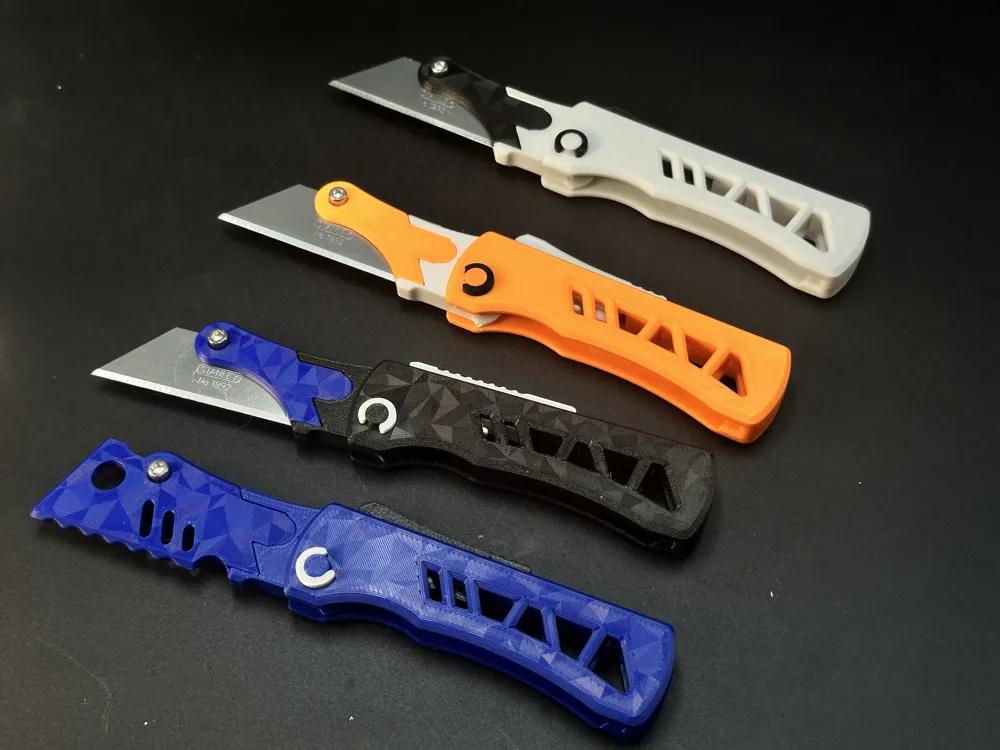 Automatic Side-Opening Knife - Auto-Deploy - Free 3D Print Model ...