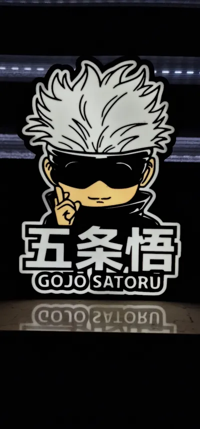 Jujutsu kaisen Satoru Gojo chibi 2d wall art by Nanotech - MakerWorld