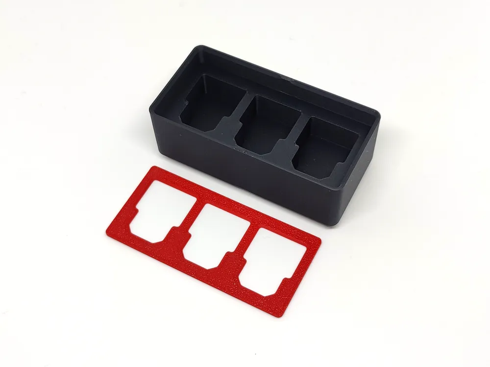 Silicon socket A1 holder 2x1x4u by Ravnoposeven - MakerWorld