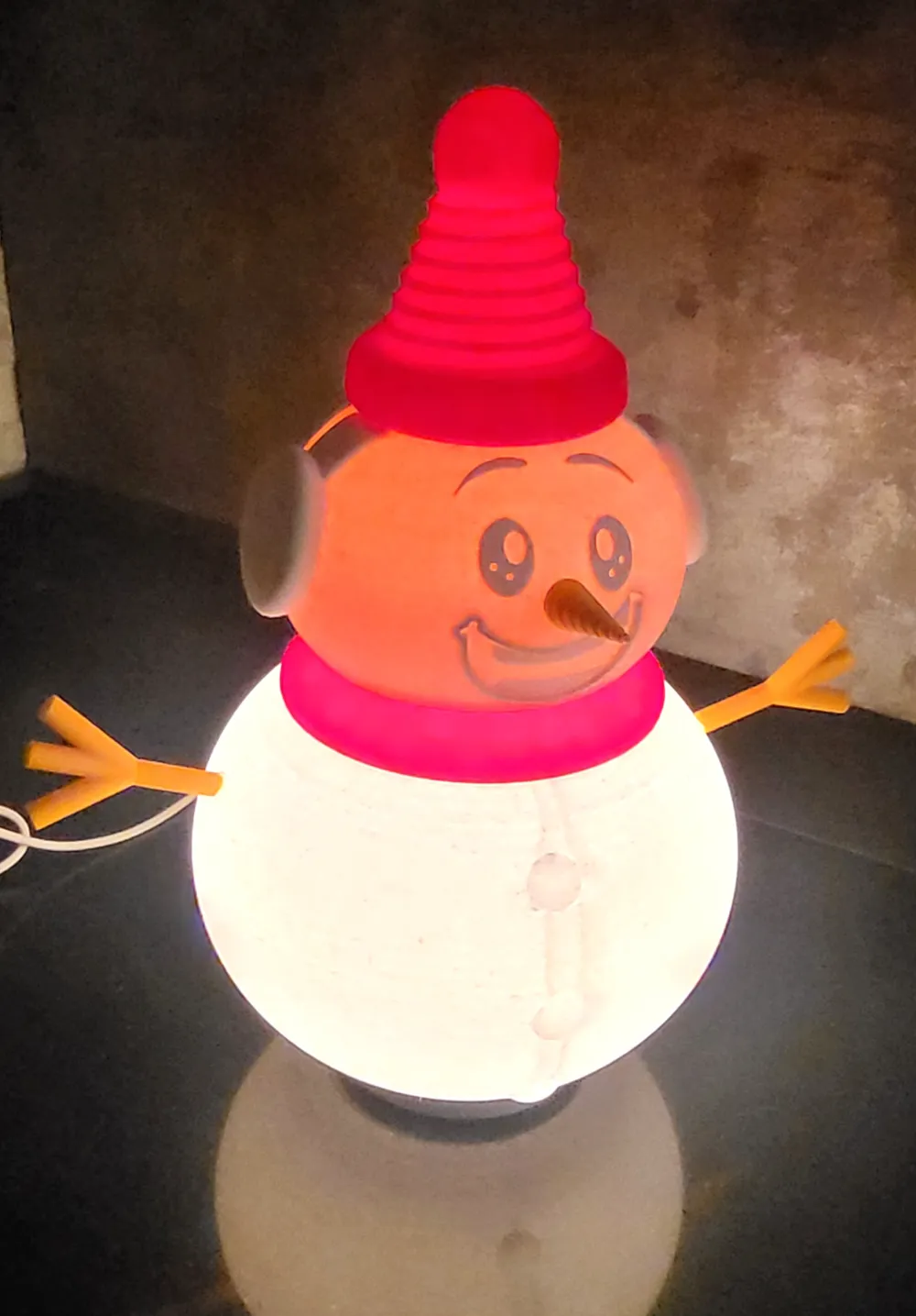 Snowman Lamp with Ikea Kapplake by LP Print - MakerWorld