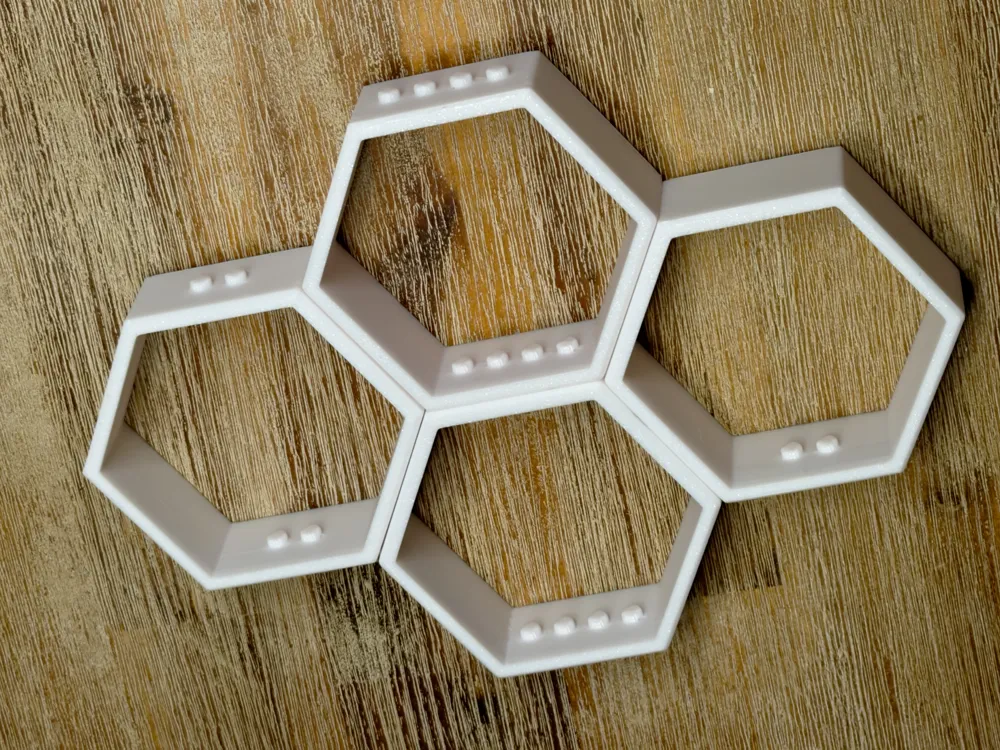 Lego Figure Hexagon Shelf - Free 3D Print Model - MakerWorld