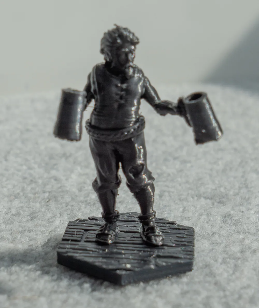 DND miniature Human Bartender 28mm scale by fb-artwork - MakerWorld