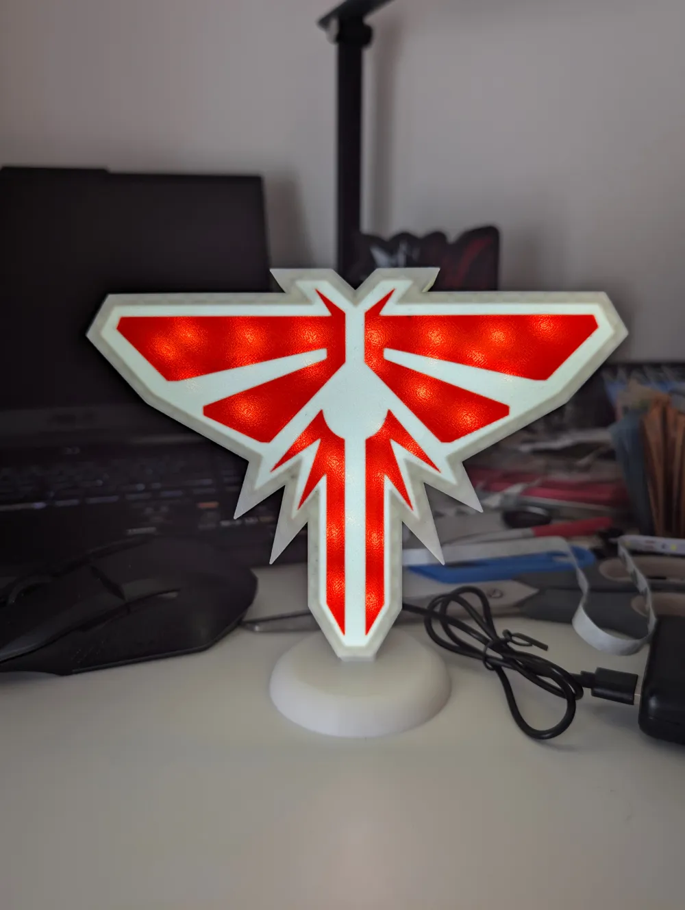 Logo Lamp/Stand The Last of Us (TLOU) by portaportense MakerWorld ...