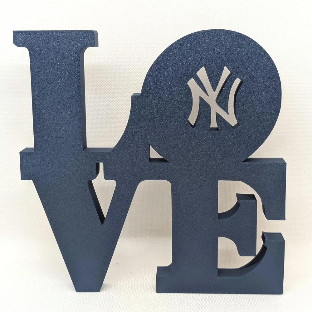 NYC New York Yankees Love Park Schild LOVE Schild – Kostenloses 3D ...