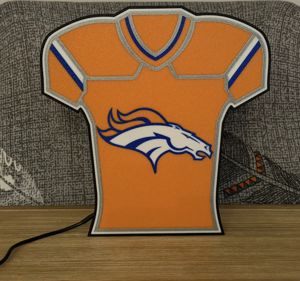 NFL Jersey Lightbox - Denver Broncos by Jandaa MakerWorld: Download ...