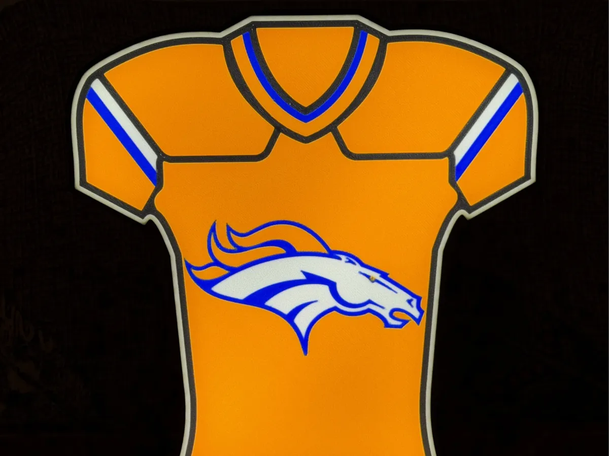 NFL Jersey Lightbox - Denver Broncos by Jandaa MakerWorld: Download ...