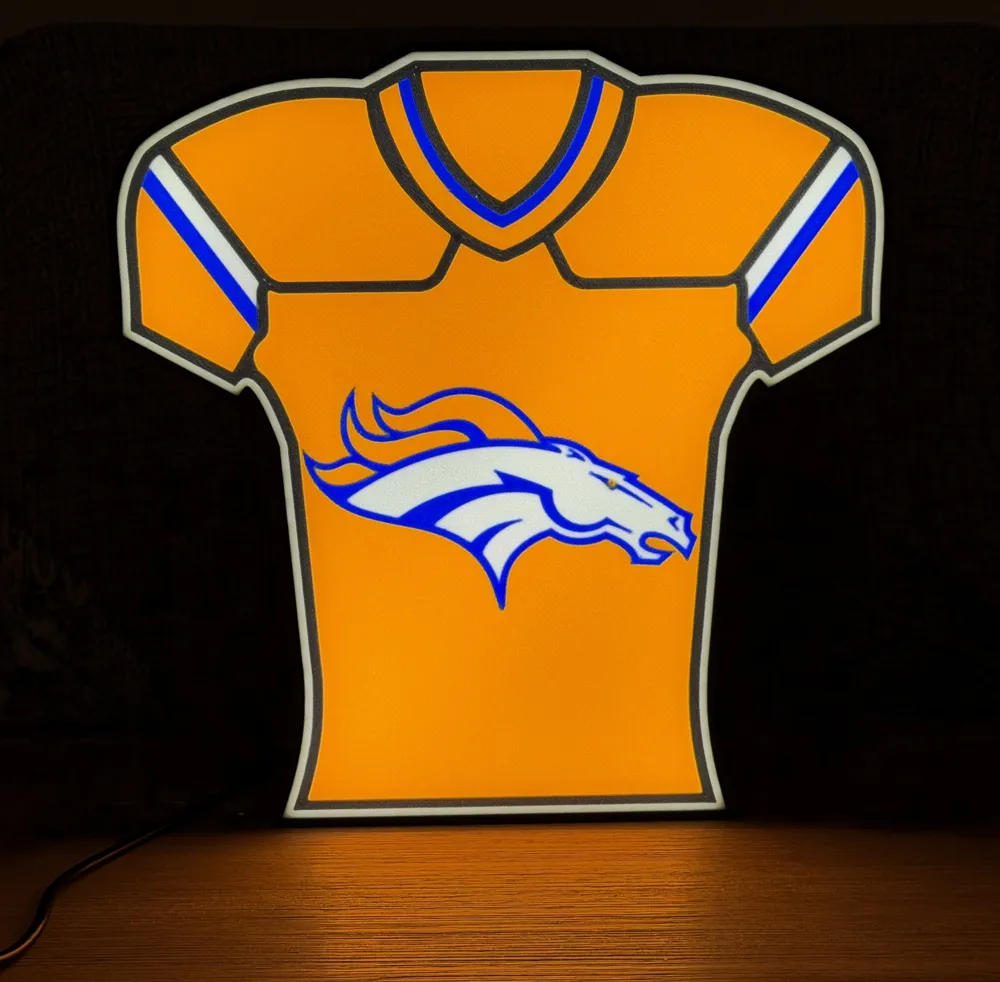 NFL Jersey Lightbox - Denver Broncos by Jandaa MakerWorld: Download ...